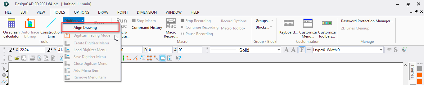 Digitizer - DesignCAD 2021 User Guide